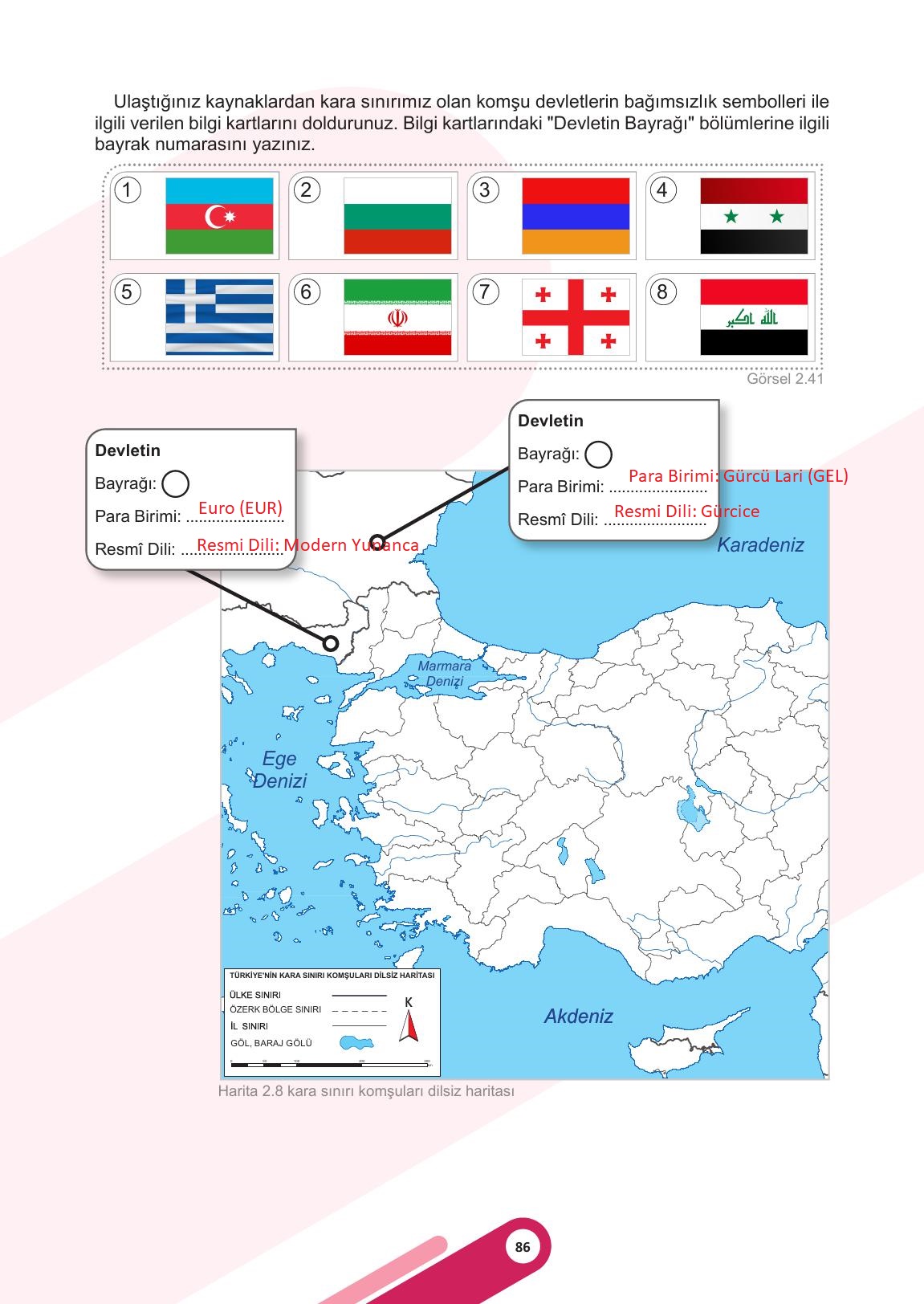 5. Sınıf Meb Yayınları Sosyal Bilgiler Ders Kitabı Sayfa 86 Cevapları ...